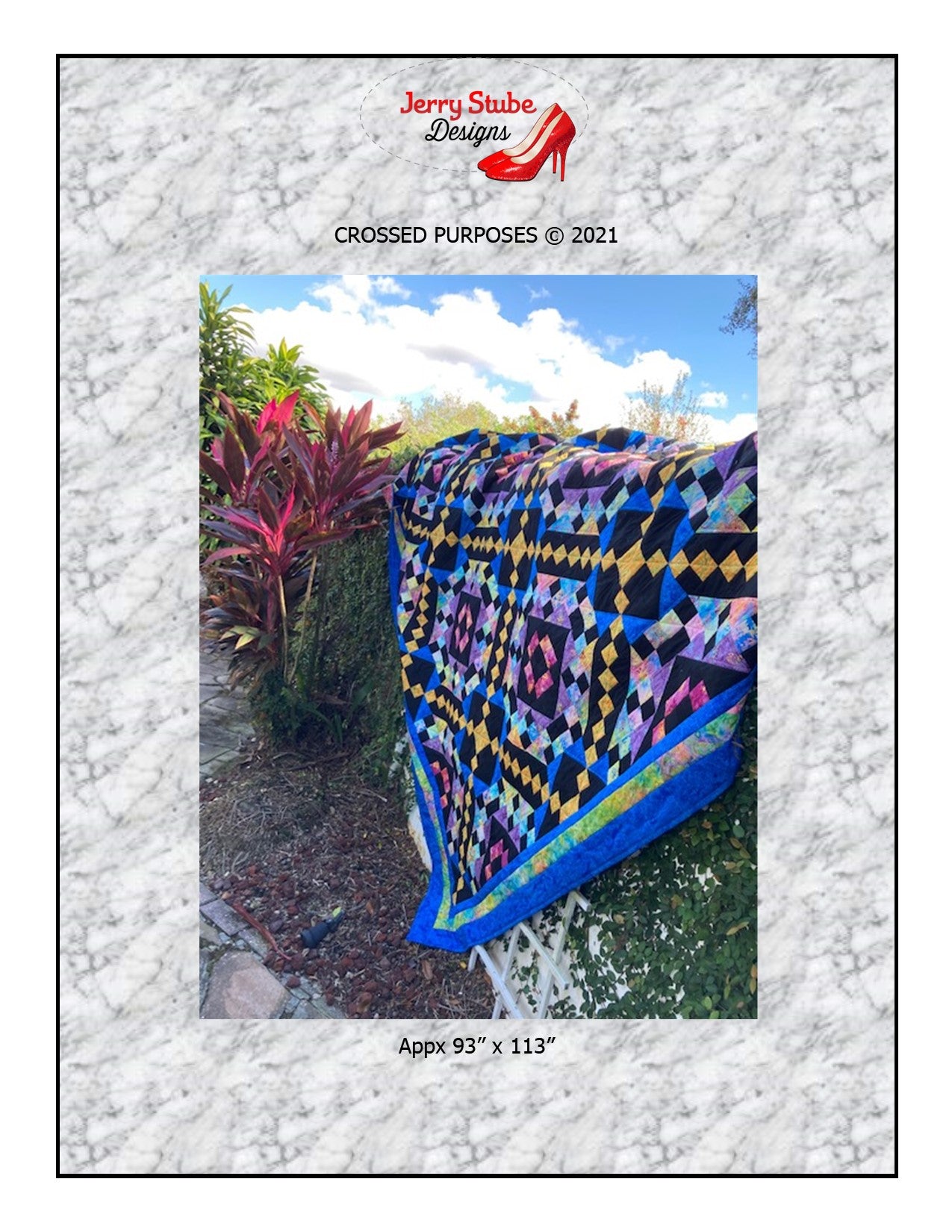 CROSSED PURPOSES @ Quilt Pattern By Jerry Stube Designs – The Quilters ...